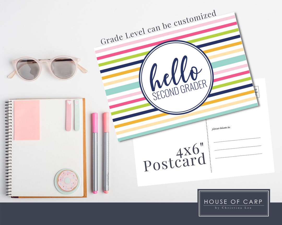 Back to School - Student Postcard - Welcome to My Class - - Etsy
