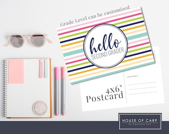 Welcome to My Class Happy Mail for Students Student Postcard Note From ...