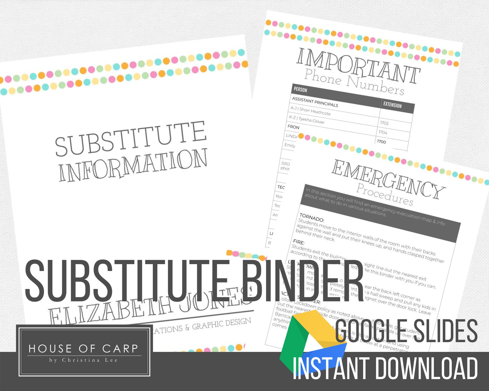 Sub Binder Template Using Google Slides - Etsy