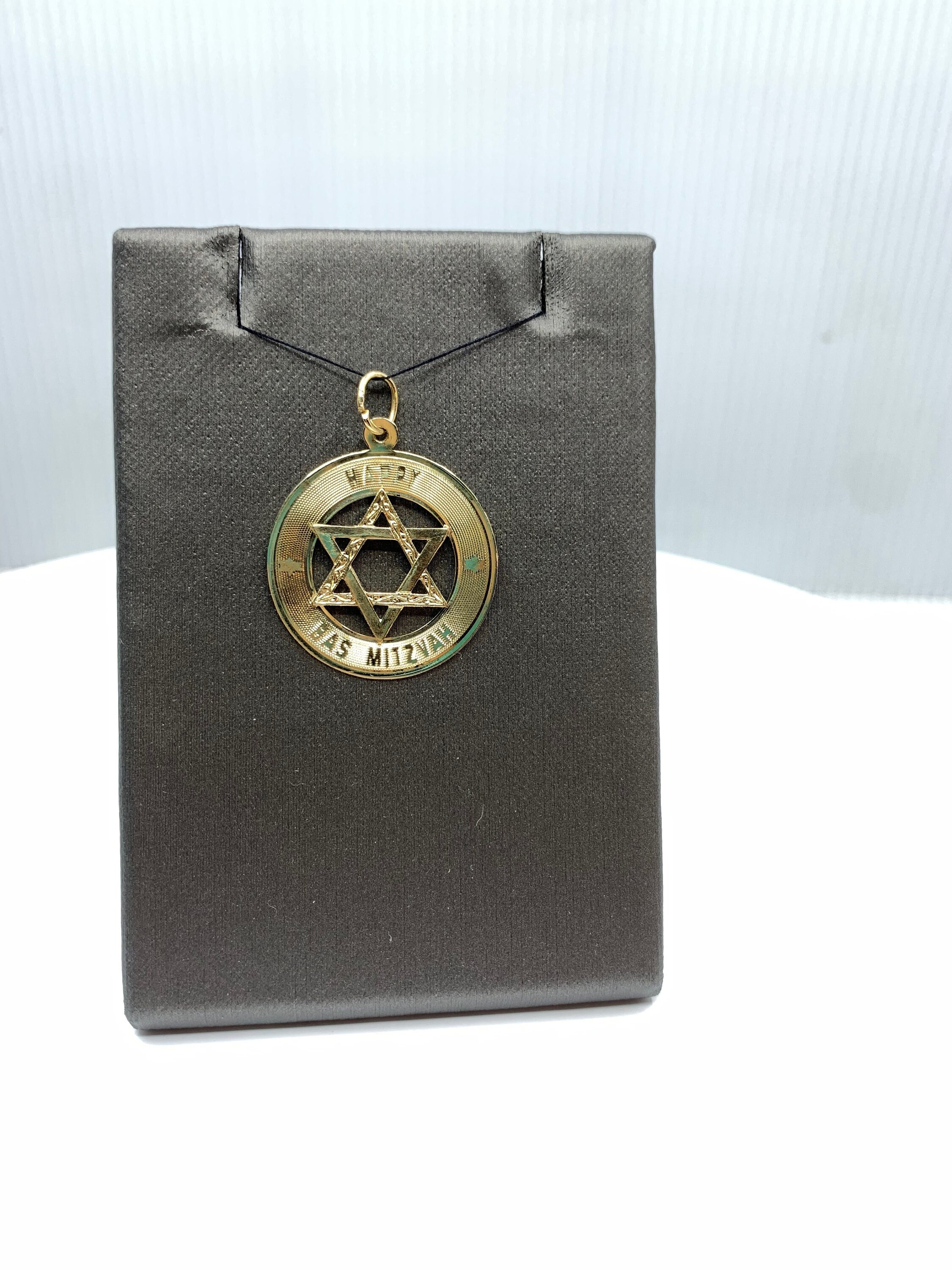 Bas Mitzvah Pendant 14k Gold - Etsy