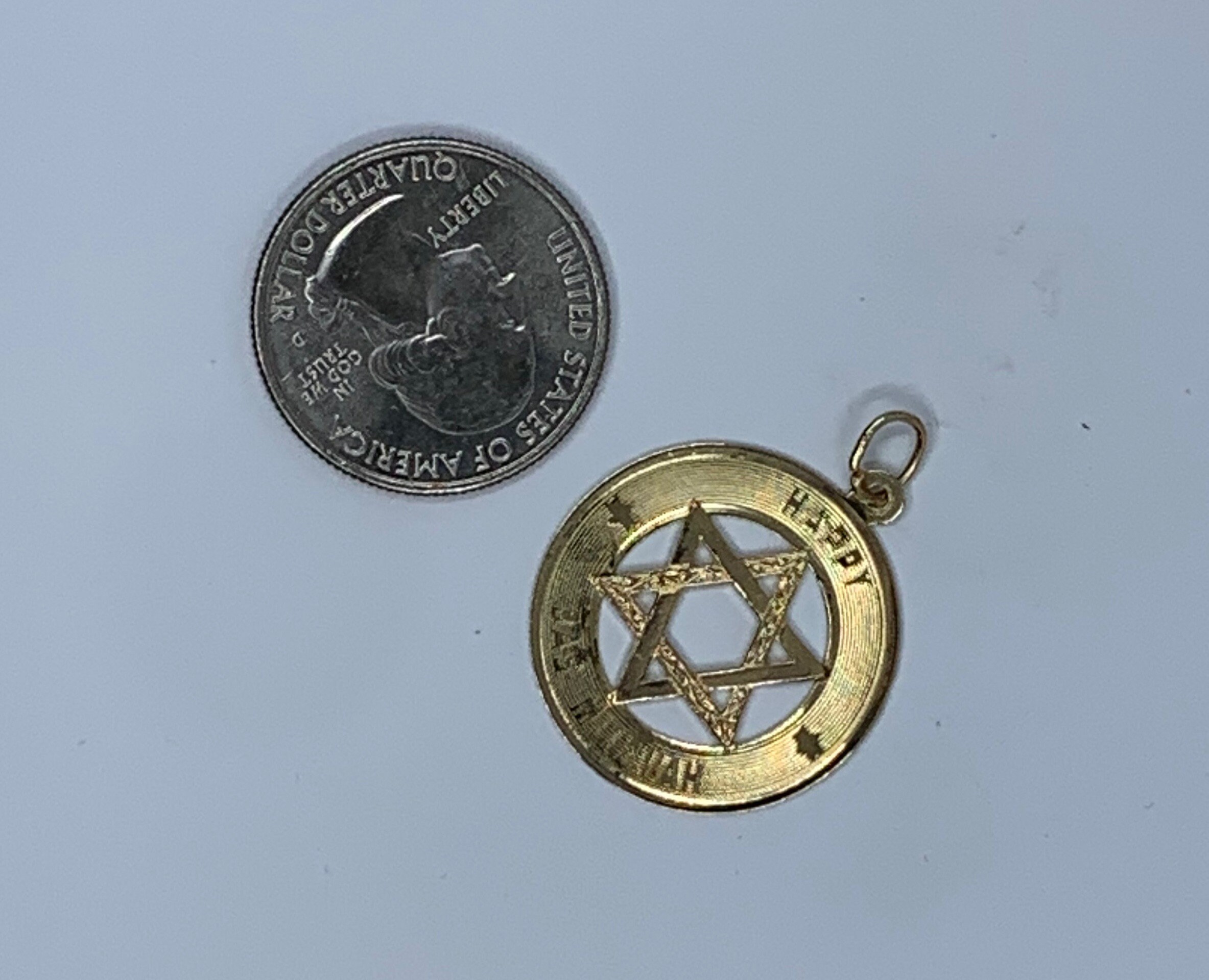Bas Mitzvah Pendant 14k Gold - Etsy