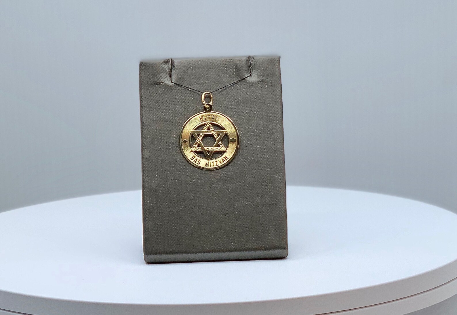 Bas Mitzvah Pendant 14k Gold - Etsy