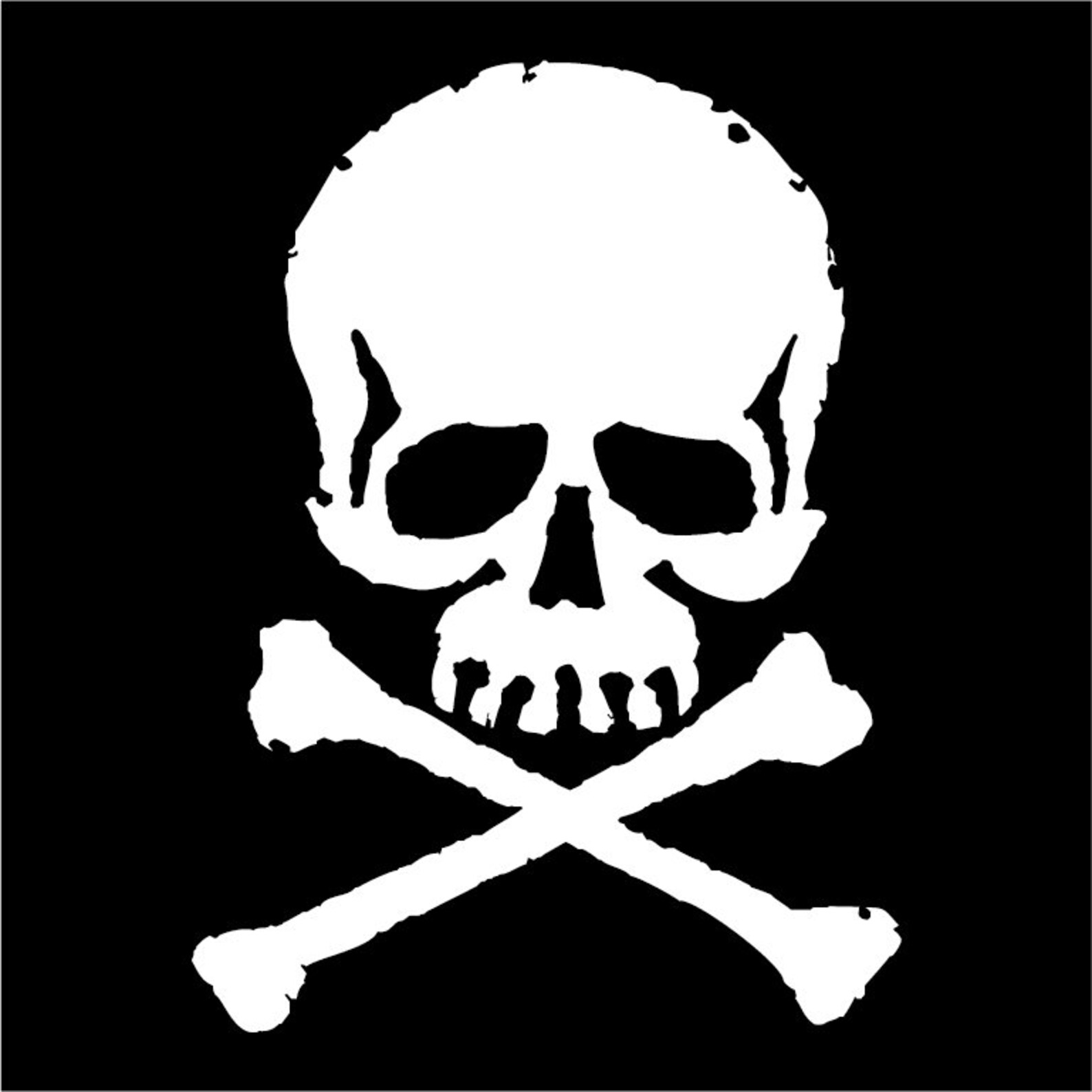 ST-T004 - Sticker Adesivo Teschio 01 - Pirata - 7,3 X 10 Cm - Etsy