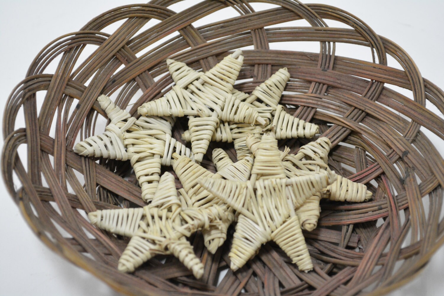 Lata Star 6cm - 14 Pk - Lata Decorations, Natural Bird Toys, Woven ...