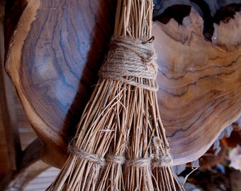 6.5 Inch Natural Straw Baguio Reed Mini Craft Brooms 12 Pieces - Etsy