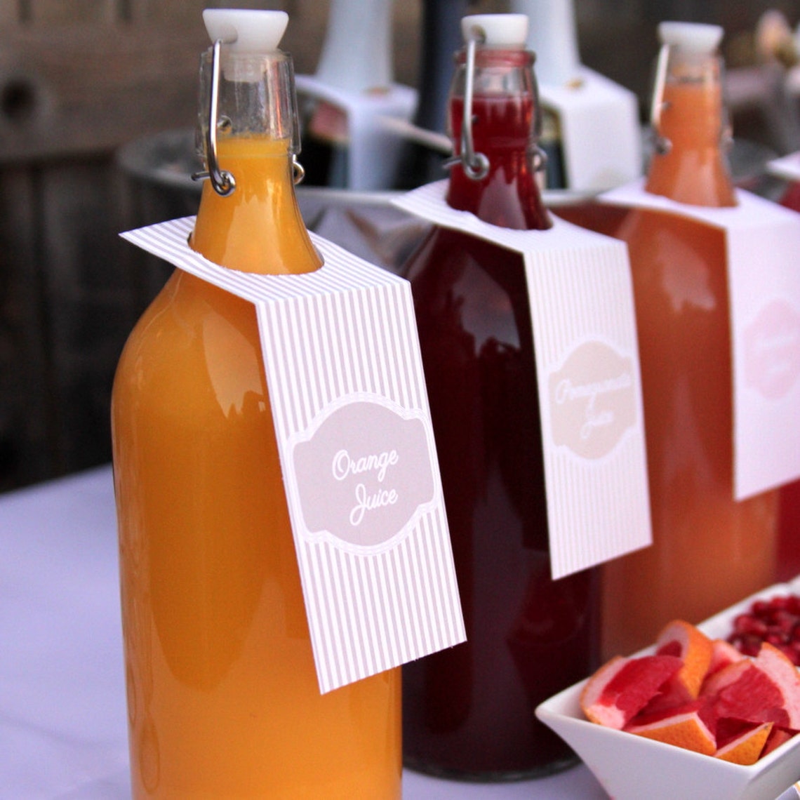 Mimosa Bar Wedding, Shower or Party Drink Station Labels and Signs ...