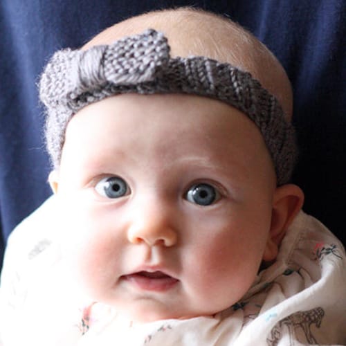 Knit Bow Baby Headband KNITTING PATTERN / Headband Knit Bow / - Etsy