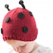 Little Ladybug Hat KNITTING PATTERN / Ladybug Hat Pattern / Ladybug ...