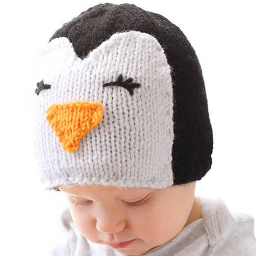 Knitting Pattern Penguin Pattern Knit Animal Hat Pattern - Etsy Canada