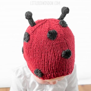 Little Ladybug Hat KNITTING PATTERN / Ladybug Hat Pattern / Ladybug ...