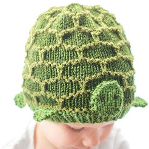 Turtle Hat KNITTING PATTERN for Babies and Toddlers / Turtle - Etsy