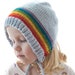 Rainbow Bonnet KNITTING PATTERN / Rainbow Baby Bonnet Knitting Pattern ...