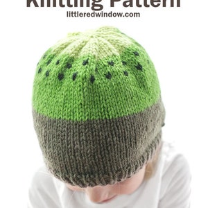 Kiwi Hat KNITTING PATTERN / Knit Kiwi Hat Pattern / Summer Knit Hat ...