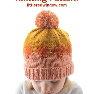 Autumn Fade Hat KNITTING PATTERN / Fall Hat Knitting Pattern / Knit ...