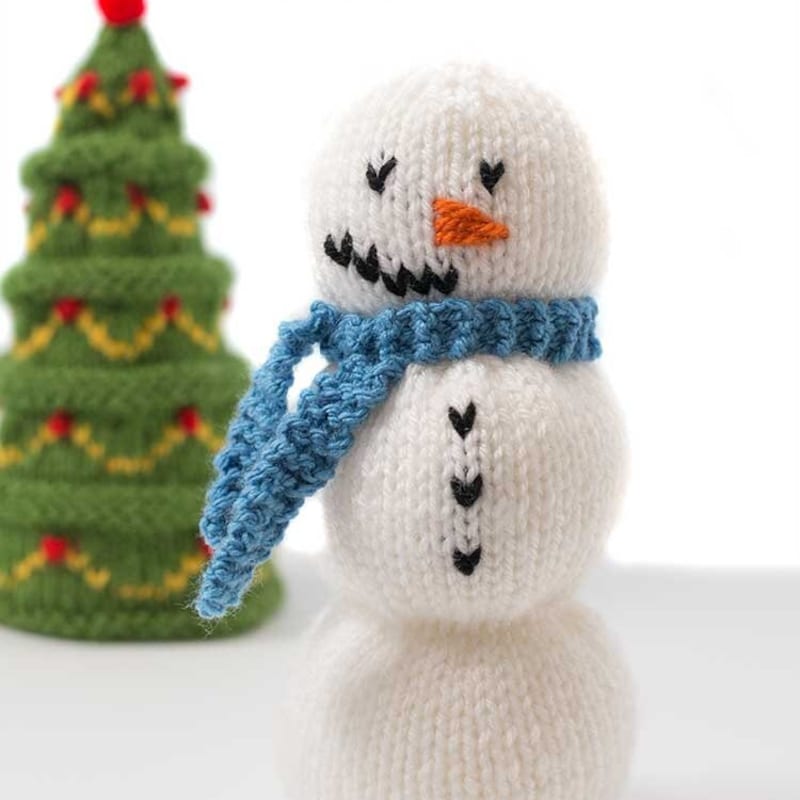 Snowman Knitting Pattern - Etsy UK