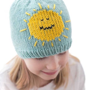 Sunshine Hat KNITTING PATTERN / Knit Sun Hat Pattern / Smiling Sun Hat ...