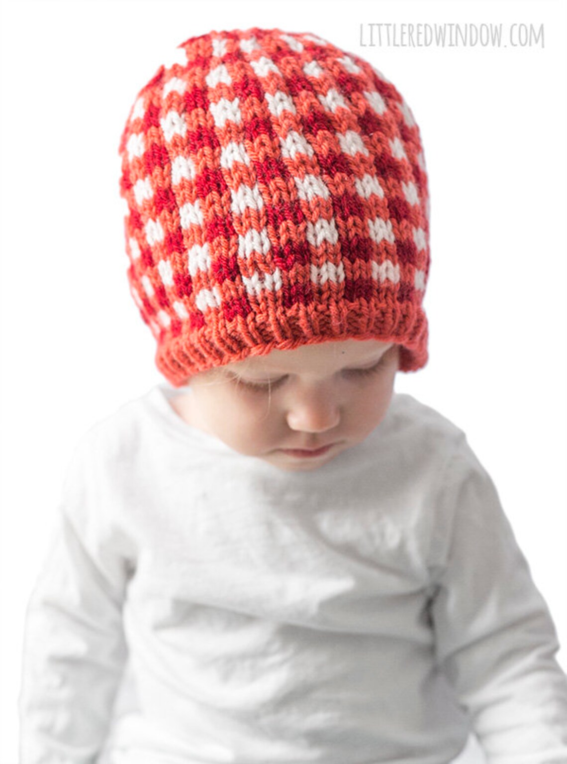 Gingham Hat KNITTING PATTERN / Gingham Pattern / Gingham Baby | Etsy