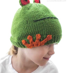 Red Eyed Tree Frog Hat KNITTING PATTERN / Frog Hat Pattern / Tree Frog ...