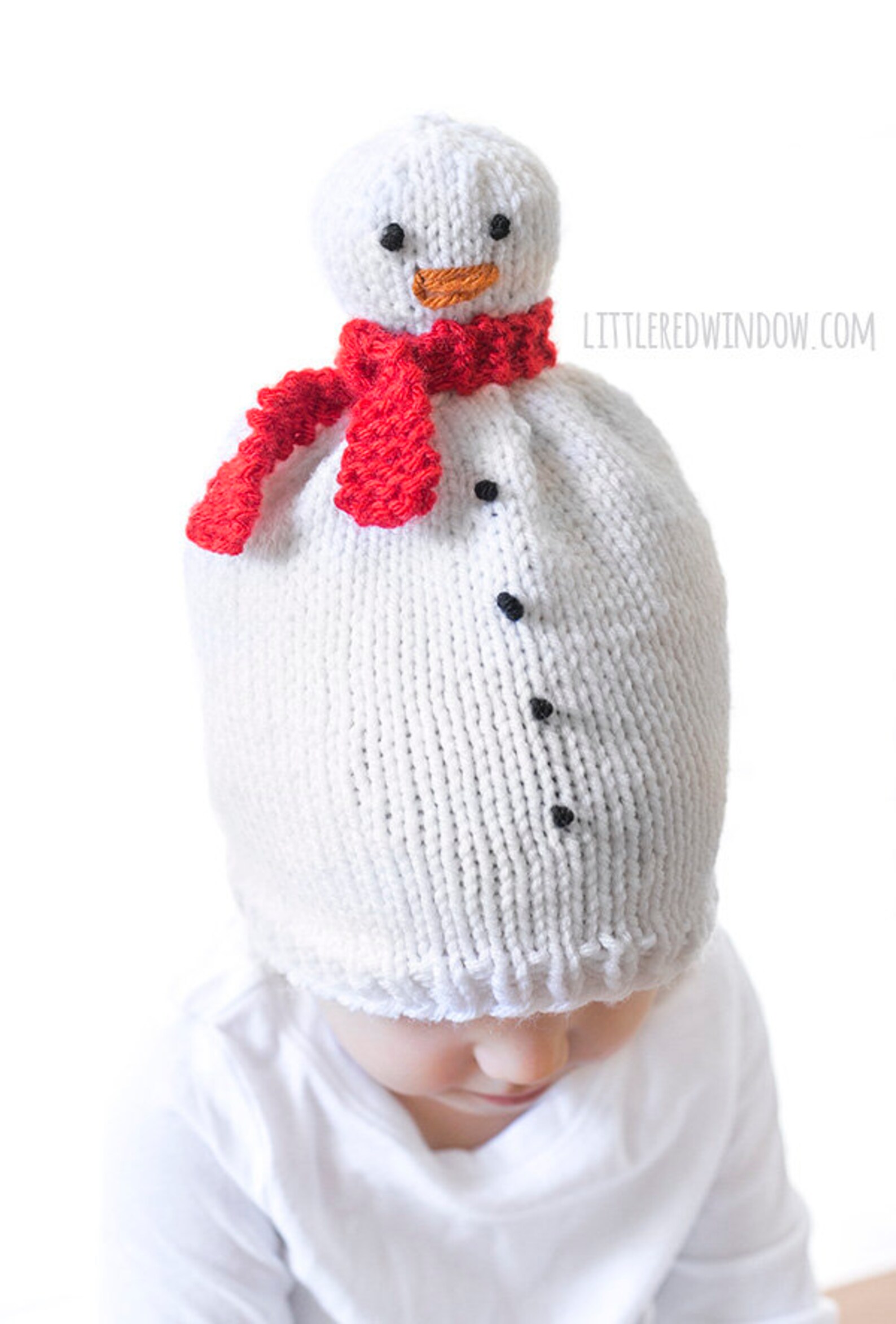 Snowman Hat KNITTING PATTERN / Snowman Pattern / Newborn | Etsy