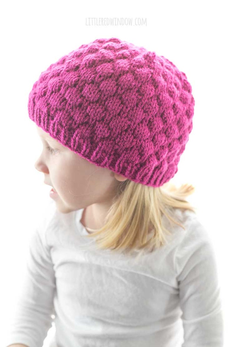 Raspberry Hat KNITTING PATTERN / Raspberry Baby Hat Pattern / Raspberry ...
