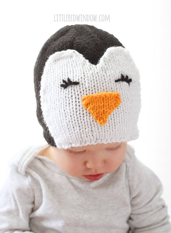 Penguin Hat KNITTING PATTERN / Penguin Pattern / Penguin Baby Hat ...