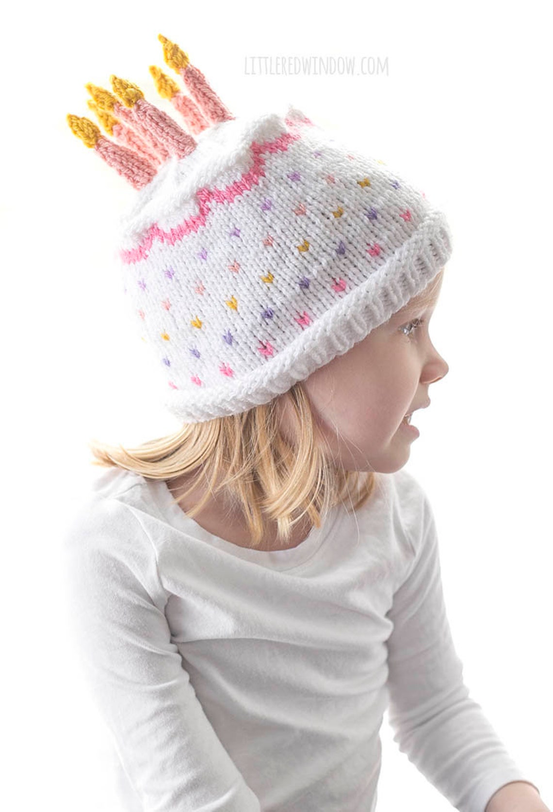 Birthday Cake Hat KNITTING PATTERN / Birthday Hat Knitting Pattern ...