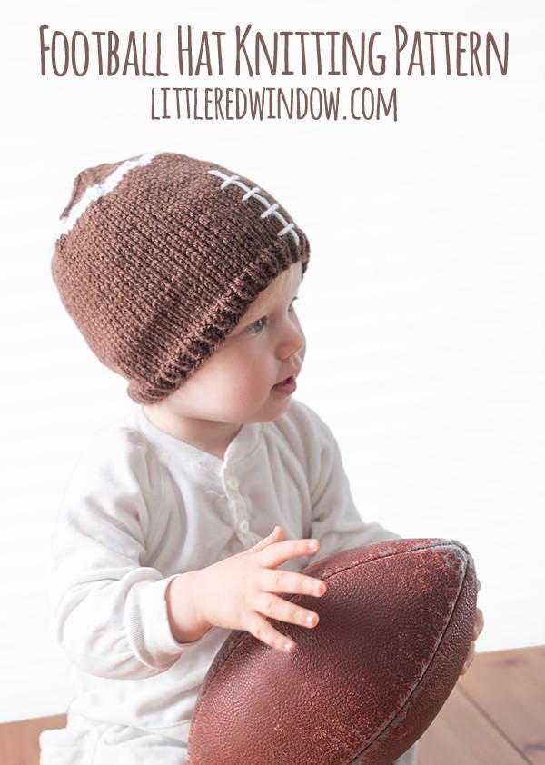 Football Hat KNITTING PATTERN / Knit Football Hat / Baby | Etsy