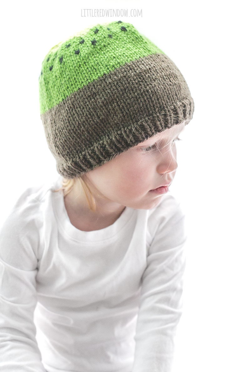 Kiwi Hat KNITTING PATTERN / Knit Kiwi Hat Pattern / Summer Knit Hat ...