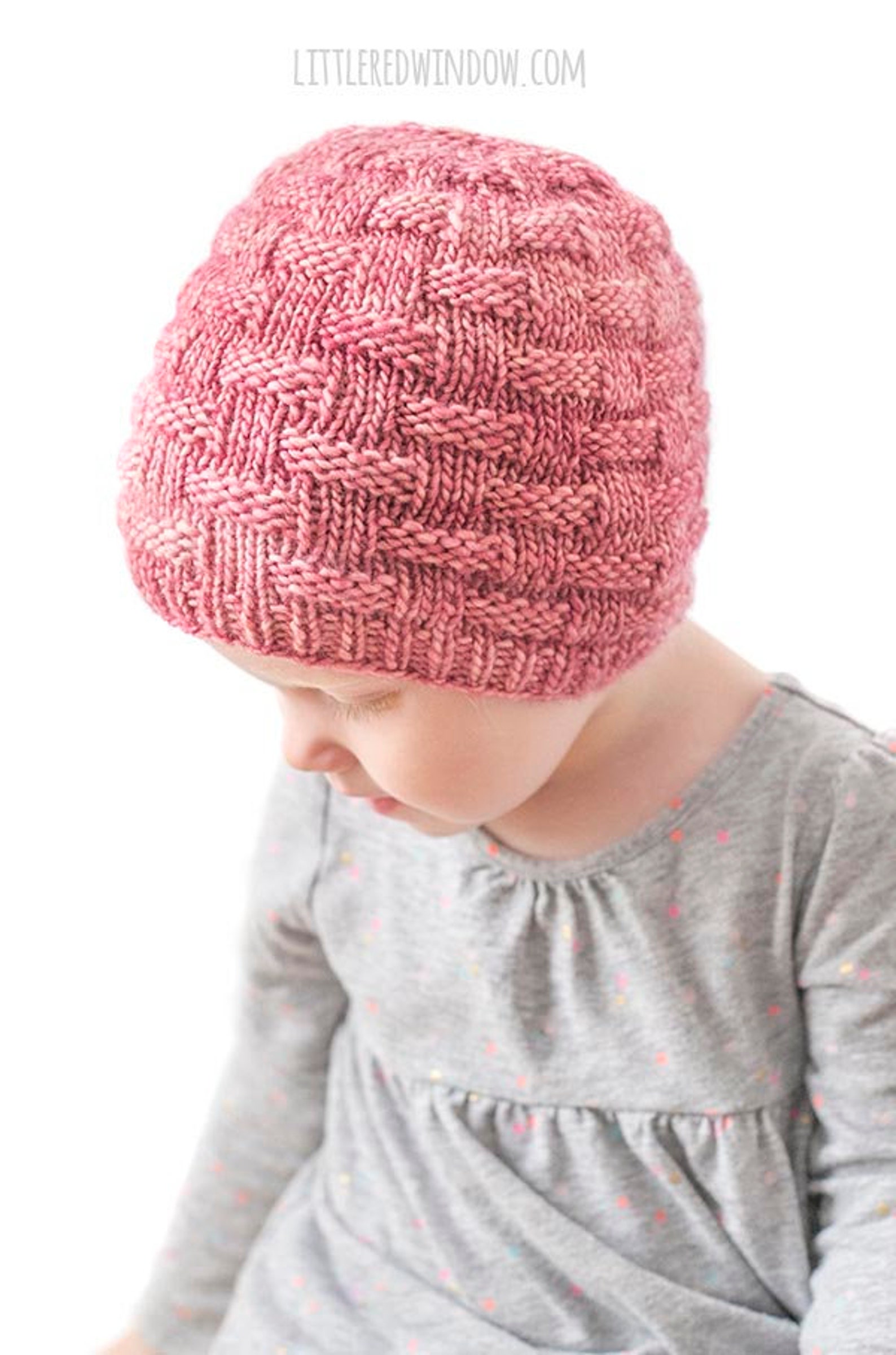 Simple Basketweave Hat KNITTING PATTERN / Textured Baby Hat / Easy ...