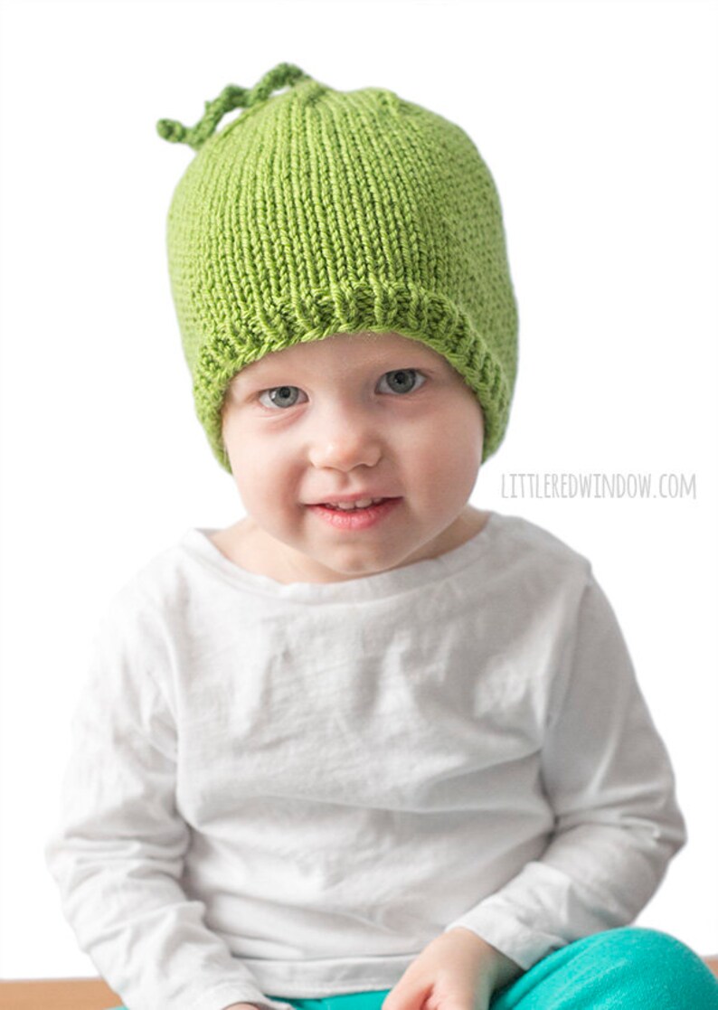 Sweet Pea Hat KNITTING PATTERN / Pea Pattern / Peas in a Pod / - Etsy