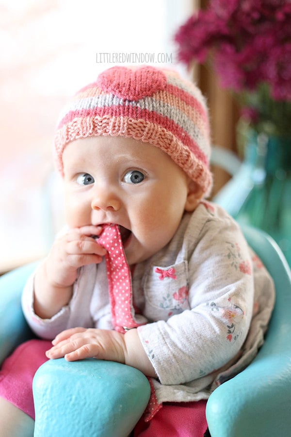 Valentine Baby Heart Hat KNITTING PATTERN / Heart Hat Pattern - Etsy