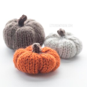 Little Pumpkin KNITTING PATTERN / Knit Pumpkin Pattern / DIY Fall Decor ...