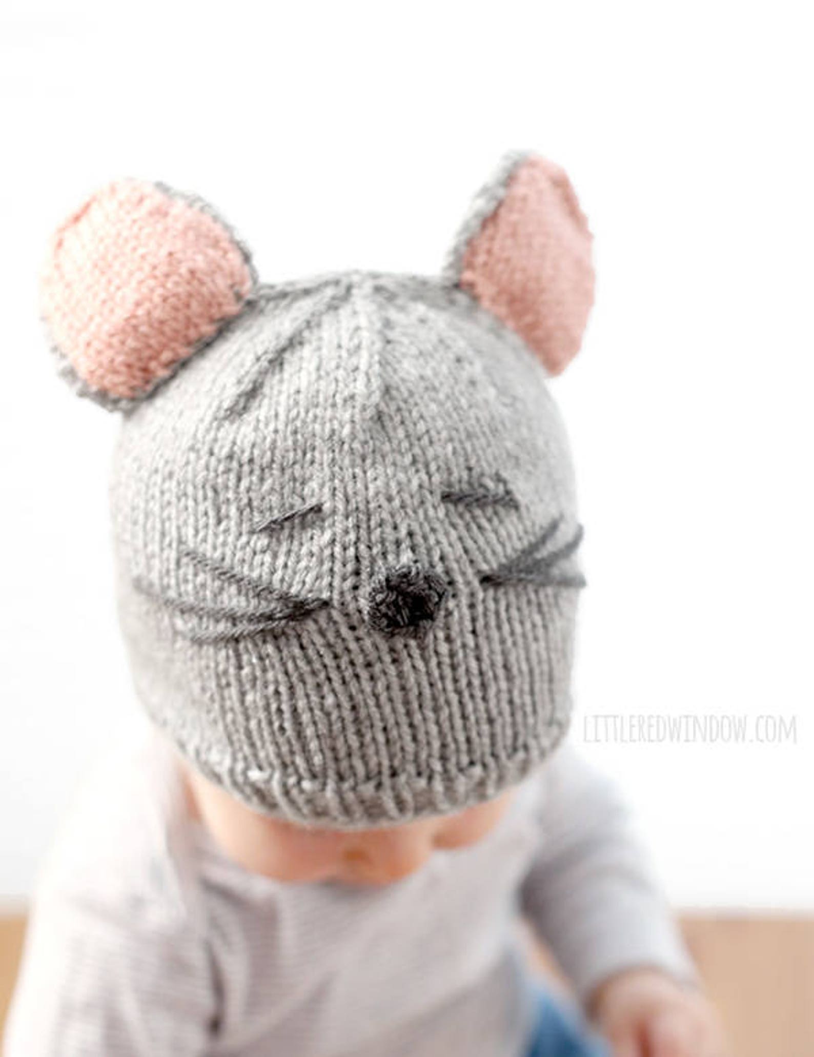 Baby Mouse Hat KNITTING PATTERN / Mouse Hat Newborn / Mouse - Etsy