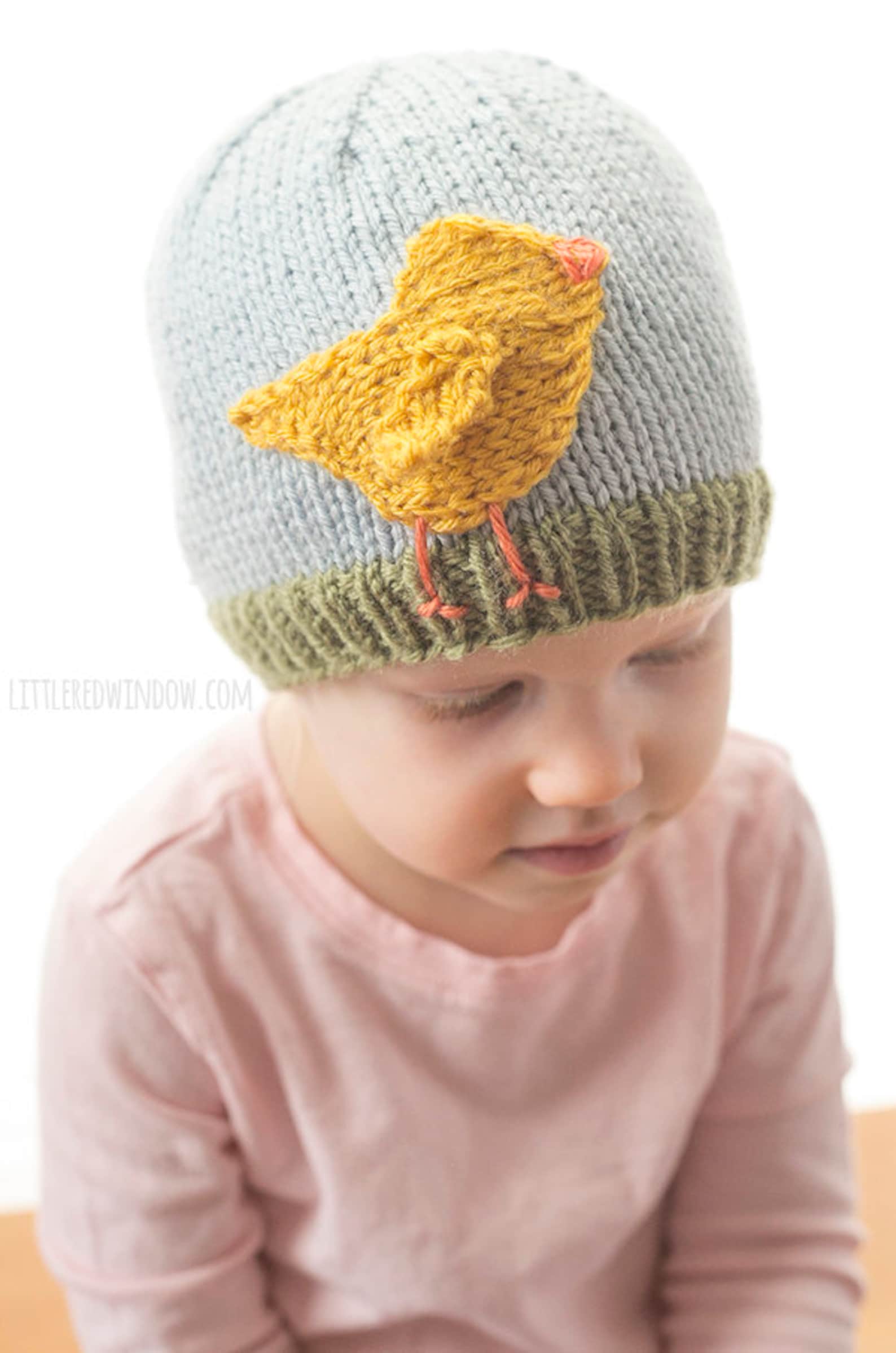 Easter Chick Hat KNITTING PATTERN Easter Chick Pattern /baby Chicken ...