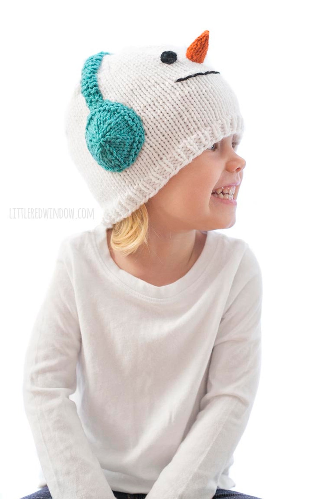 Cozy Snowman Hat KNITTING PATTERN / Snowman Pattern / Snowman With ...
