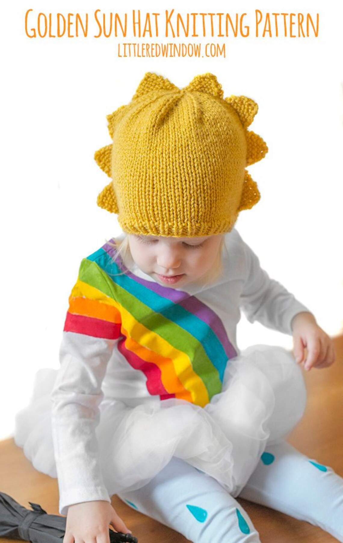 Golden Sun Hat KNITTING PATTERN / Knit Sun Hat Pattern / - Etsy