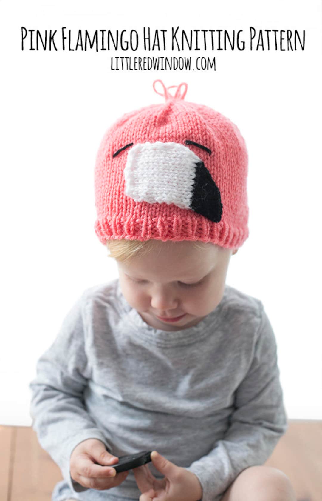 Pink Flamingo Hat KNITTING PATTERN / Flamingo Pattern / Flamingo ...