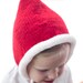 Santa Pixie Bonnet KNITTING PATTERN / Santa Bonnet Pattern / Santa Pattern / Baby Bonnet ...