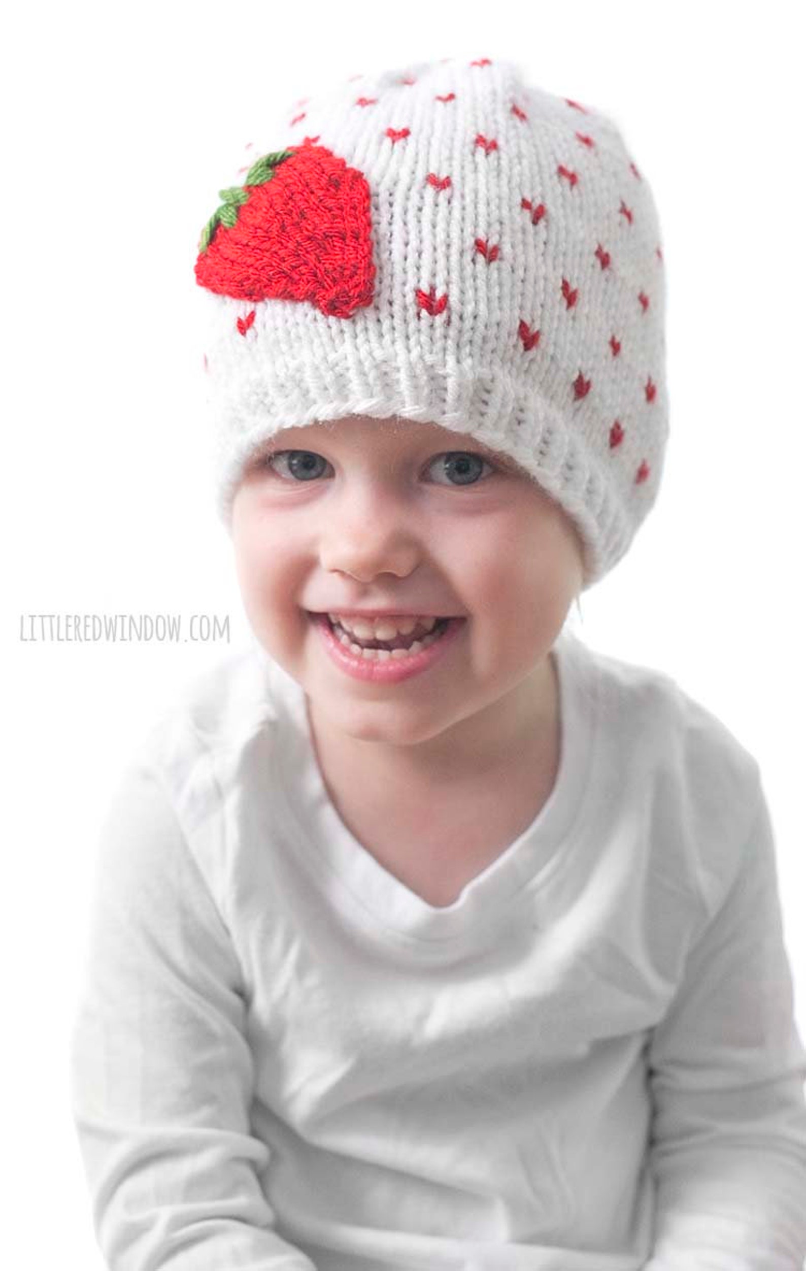Fresh Strawberry Hat KNITTING PATTERN / Strawberry Pattern / Baby ...