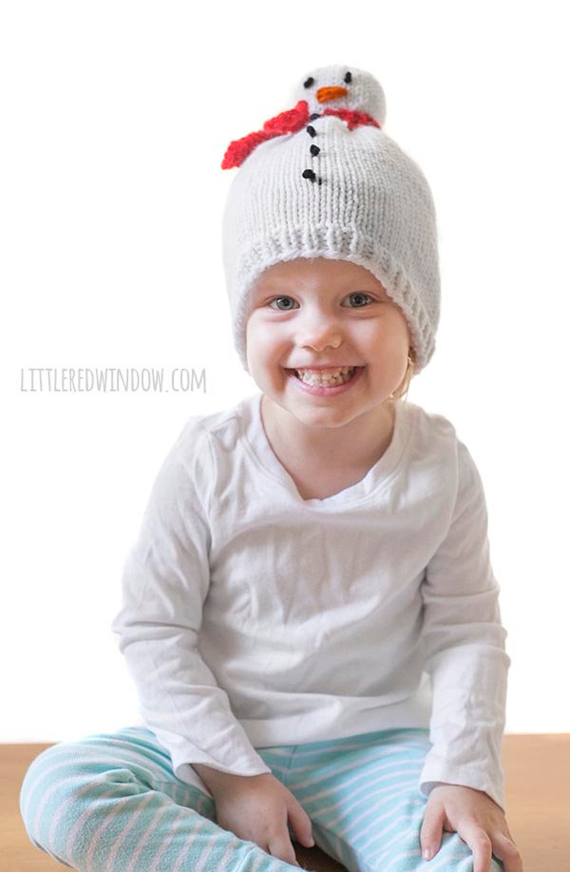 Snowman Hat KNITTING PATTERN / Snowman Pattern / Newborn | Etsy