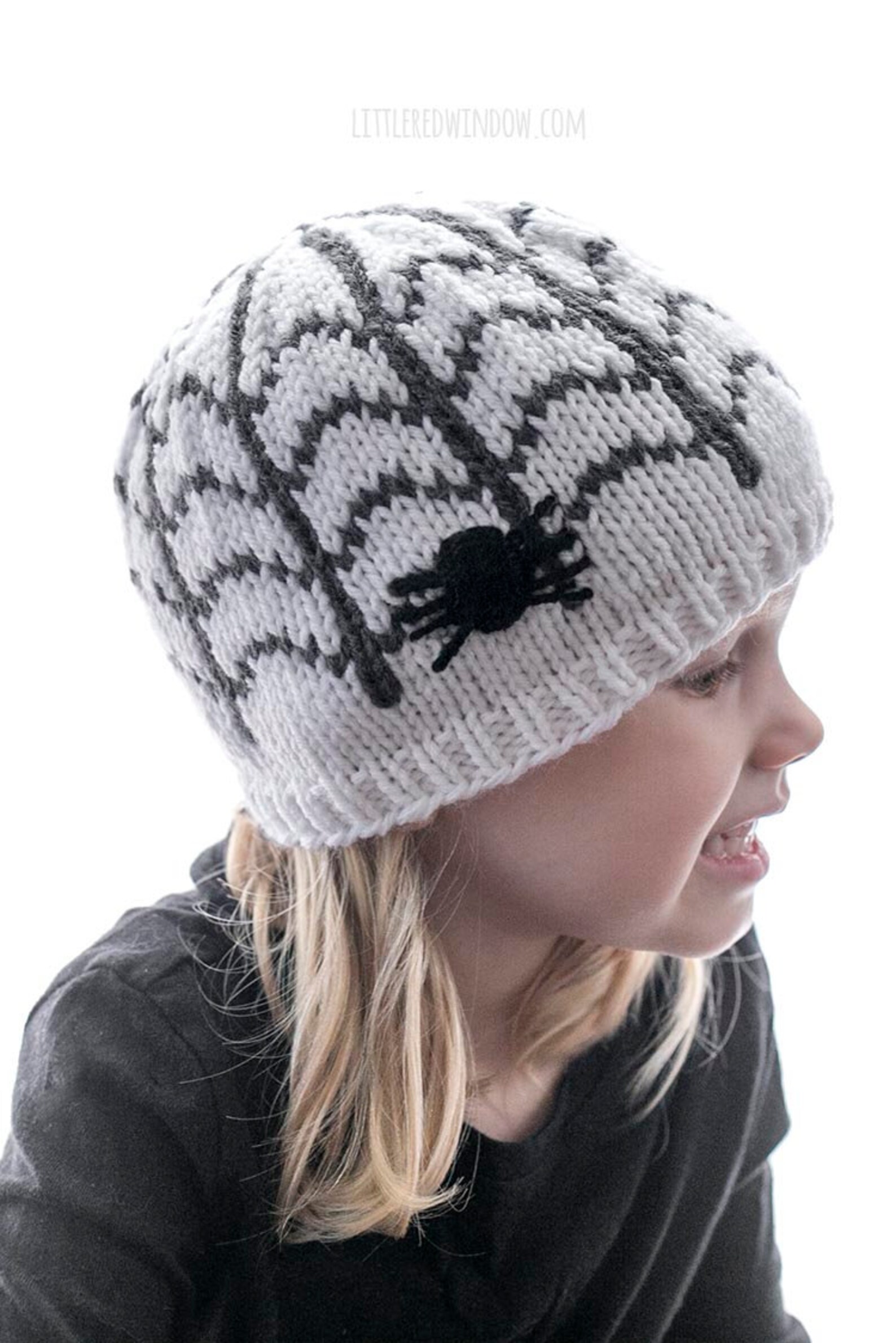 Spiderweb Hat KNITTING PATTERN / Halloween Spiderweb Pattern / Knit ...