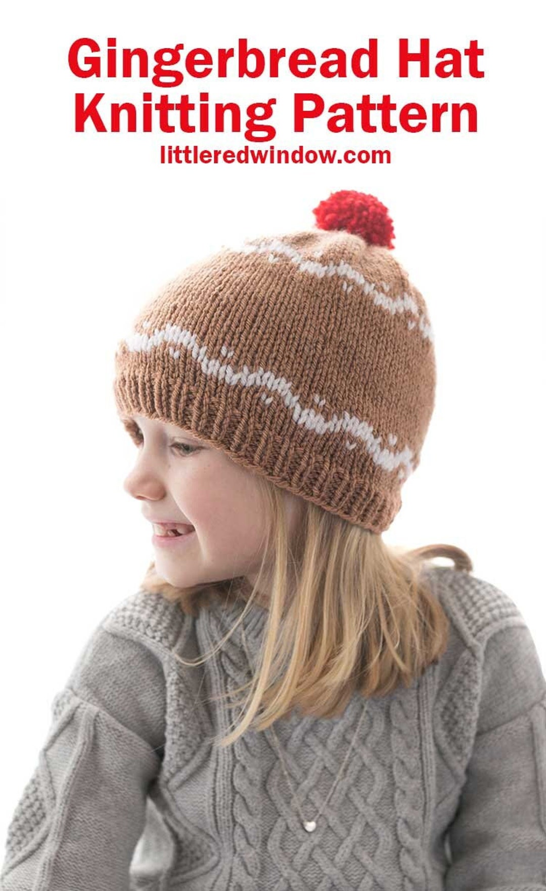 Gingerbread Hat KNITTING PATTERN / Gingerbread Pattern / Christmas Hat ...