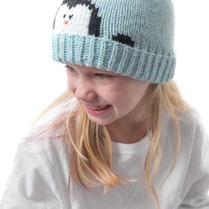 Peekaboo Penguin Hat KNITTING PATTERN / Penguin Knitting Pattern / Knit ...