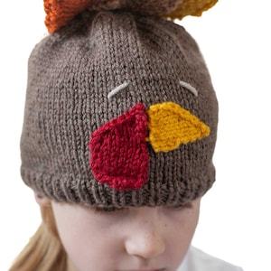 Tasty Turkey Hat KNITTING PATTERN / Turkey Hat Pattern /thanksgiving ...