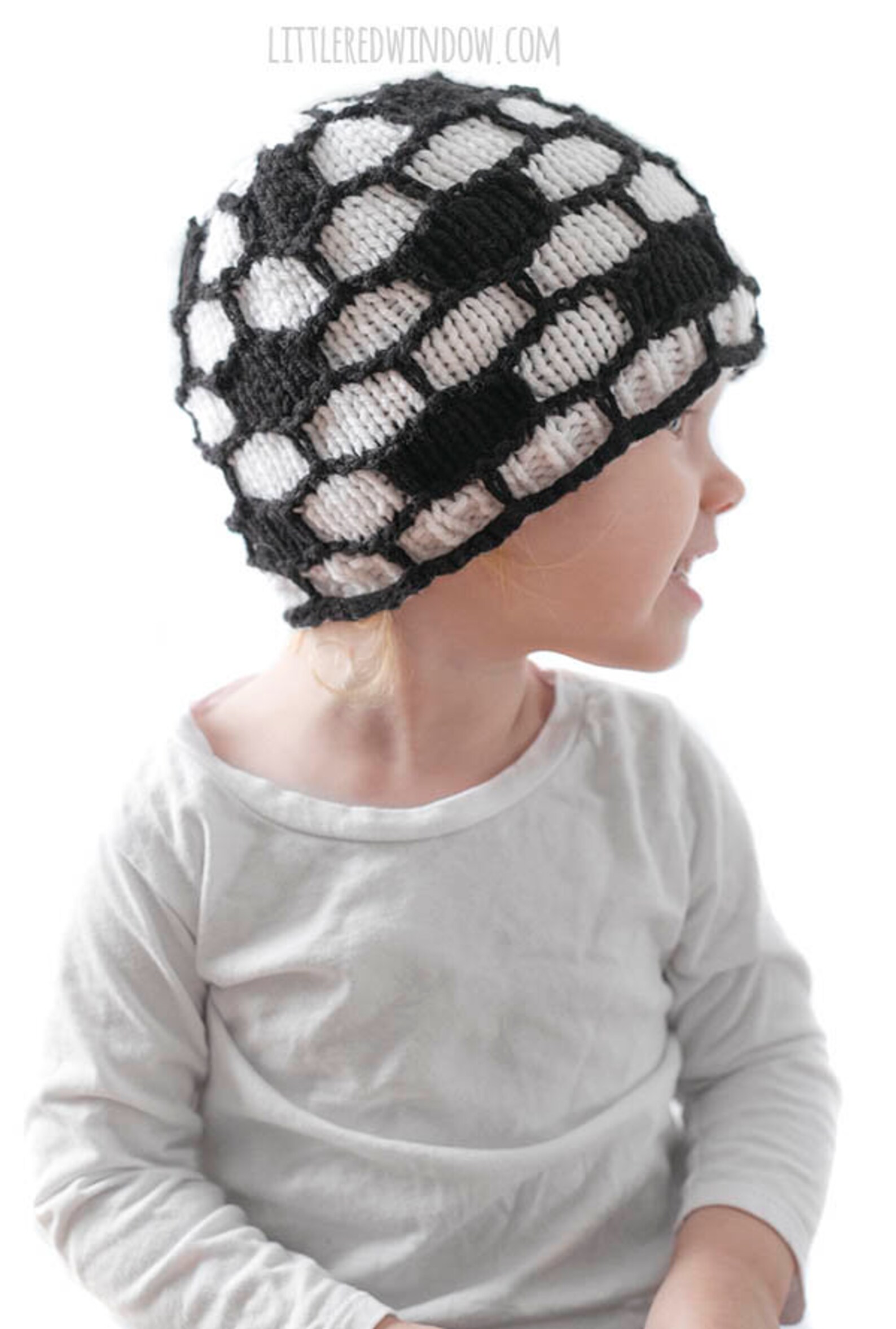 Soccer Ball Hat KNITTING PATTERN / Soccer Ball Pattern / Baby - Etsy