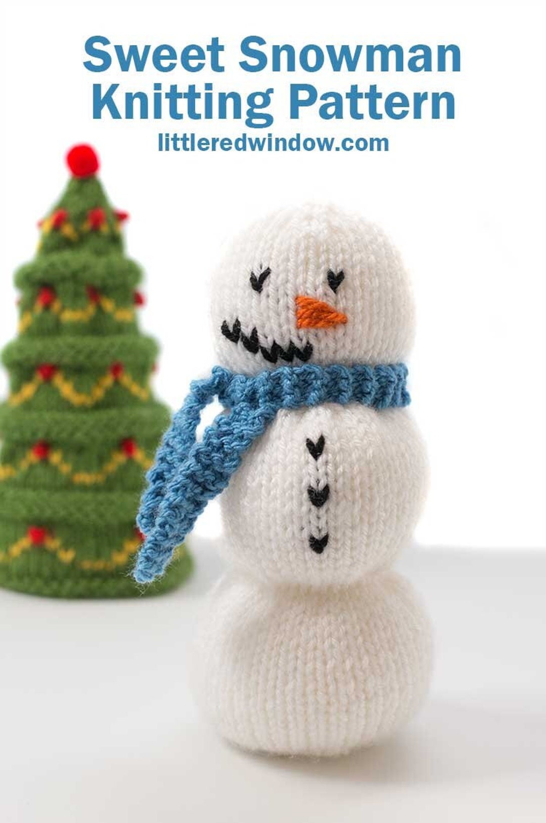 Sweet Snowman KNITTING PATTERN / Knit Snowman Pattern / Snowman Home ...