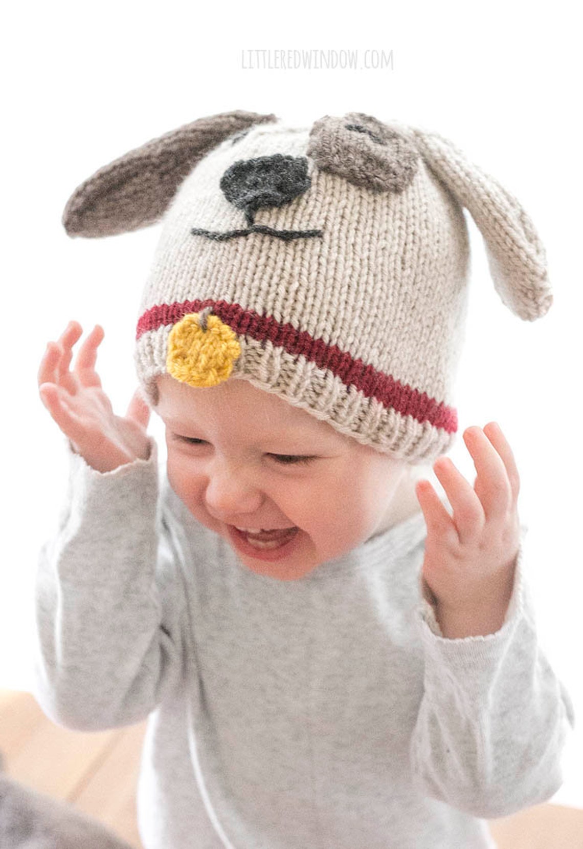 Puppy Dog Hat KNITTING PATTERN / Easy Dog Hat Knitting Pattern - Etsy