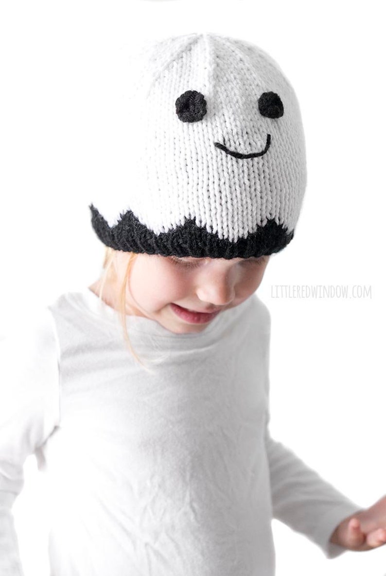 Little Ghost Hat KNITTING PATTERN / Ghost Pattern / Knit Ghost - Etsy