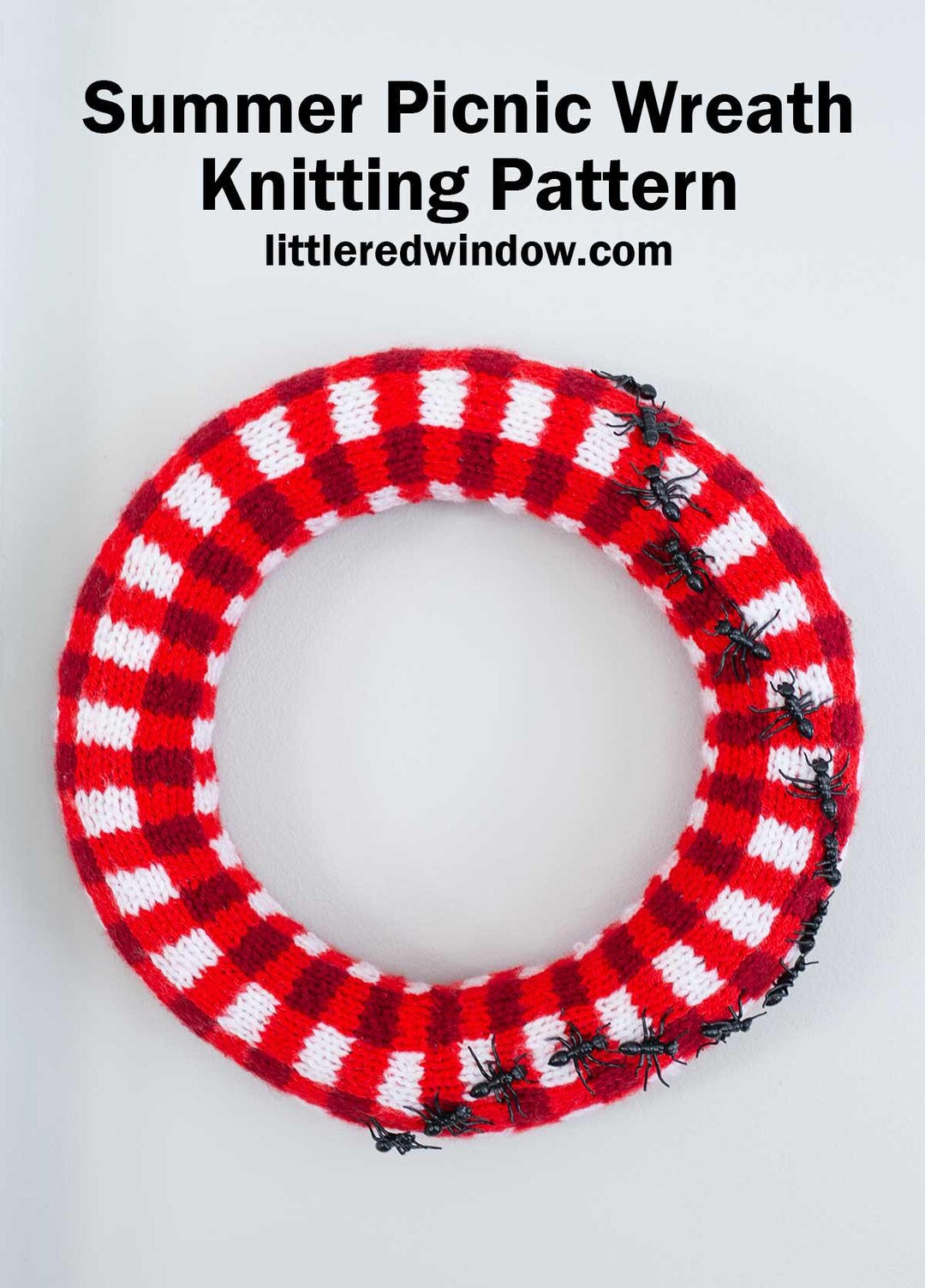 Summer Picnic Wreath KNITTING PATTERN / Wreath Knitting Pattern ...