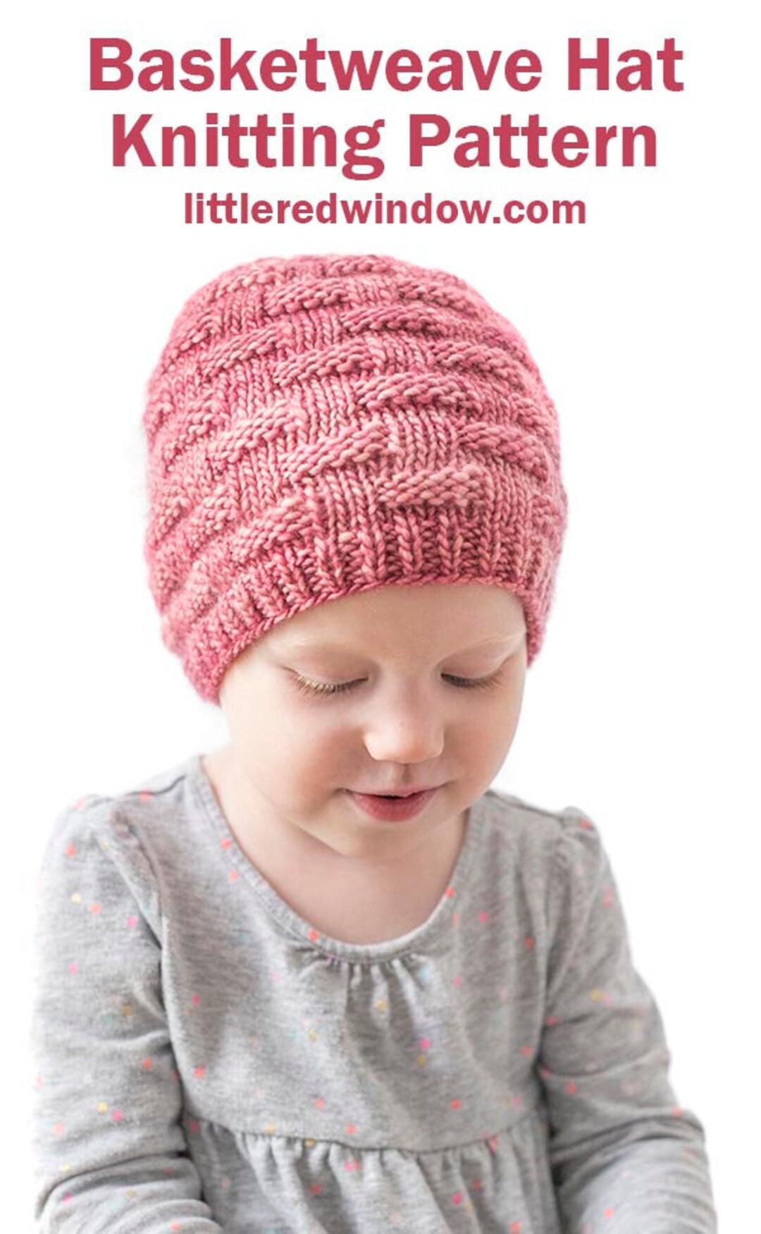 Simple Basketweave Hat KNITTING PATTERN / Textured Baby Hat / Easy ...